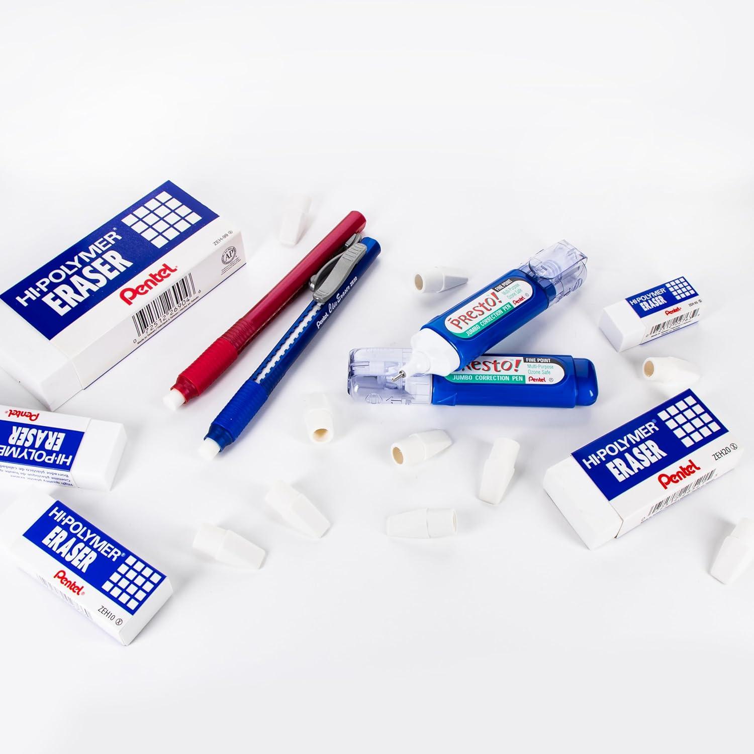 Pentel Correction Collection Box Set, Variety Eraser Sizes/Types ...