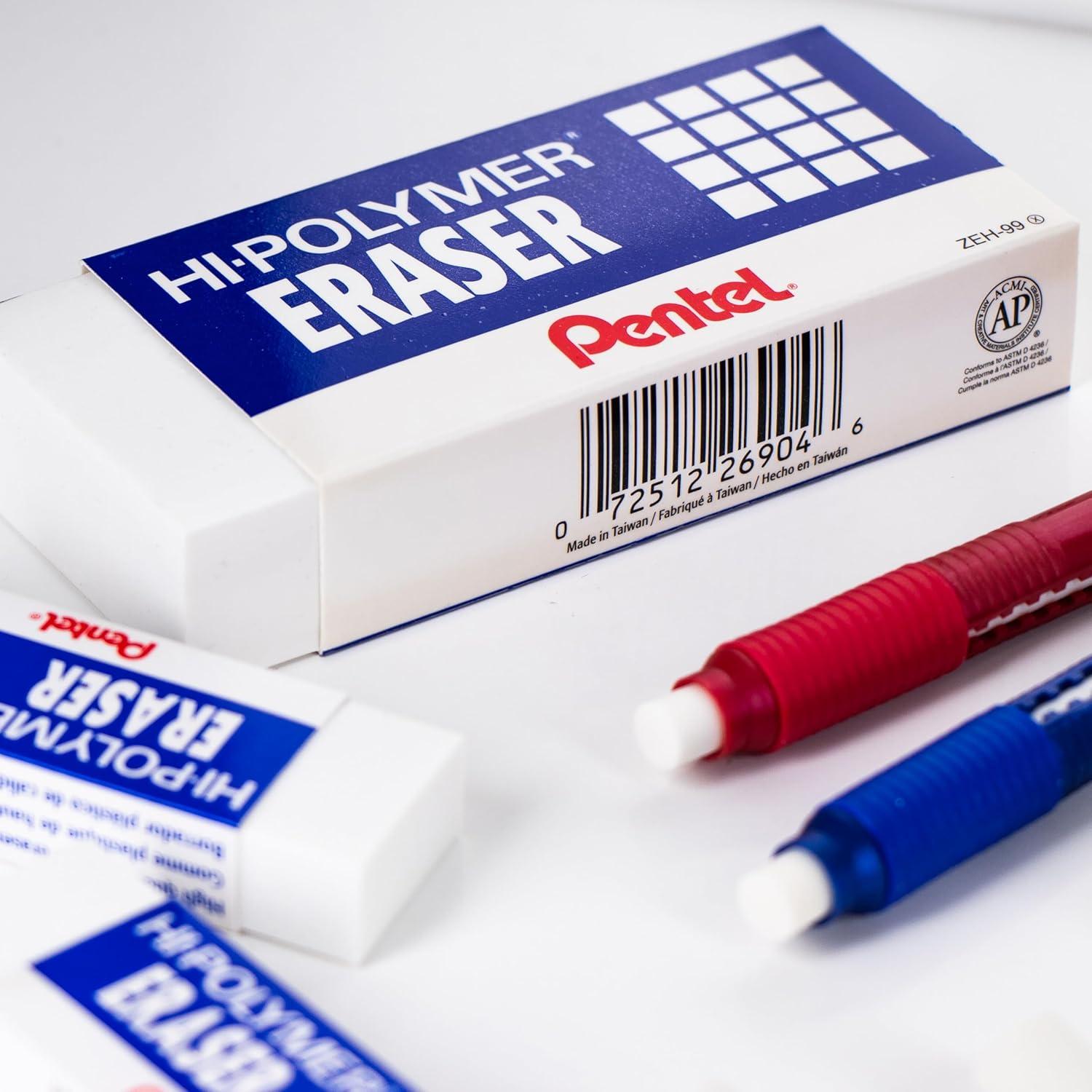 Pentel Correction Collection Box Set, Variety Eraser Sizes/Types ...